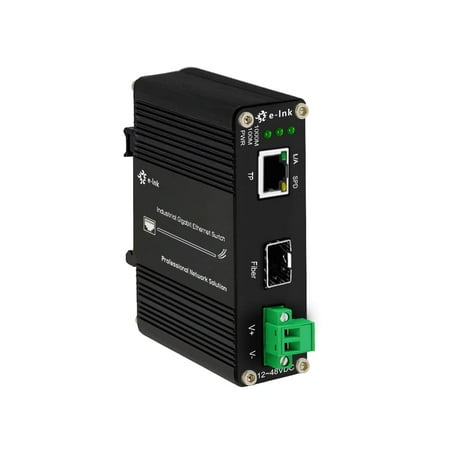 Mini Industrial gigabit Media converter Outdoor Use Din Rail Mount ...