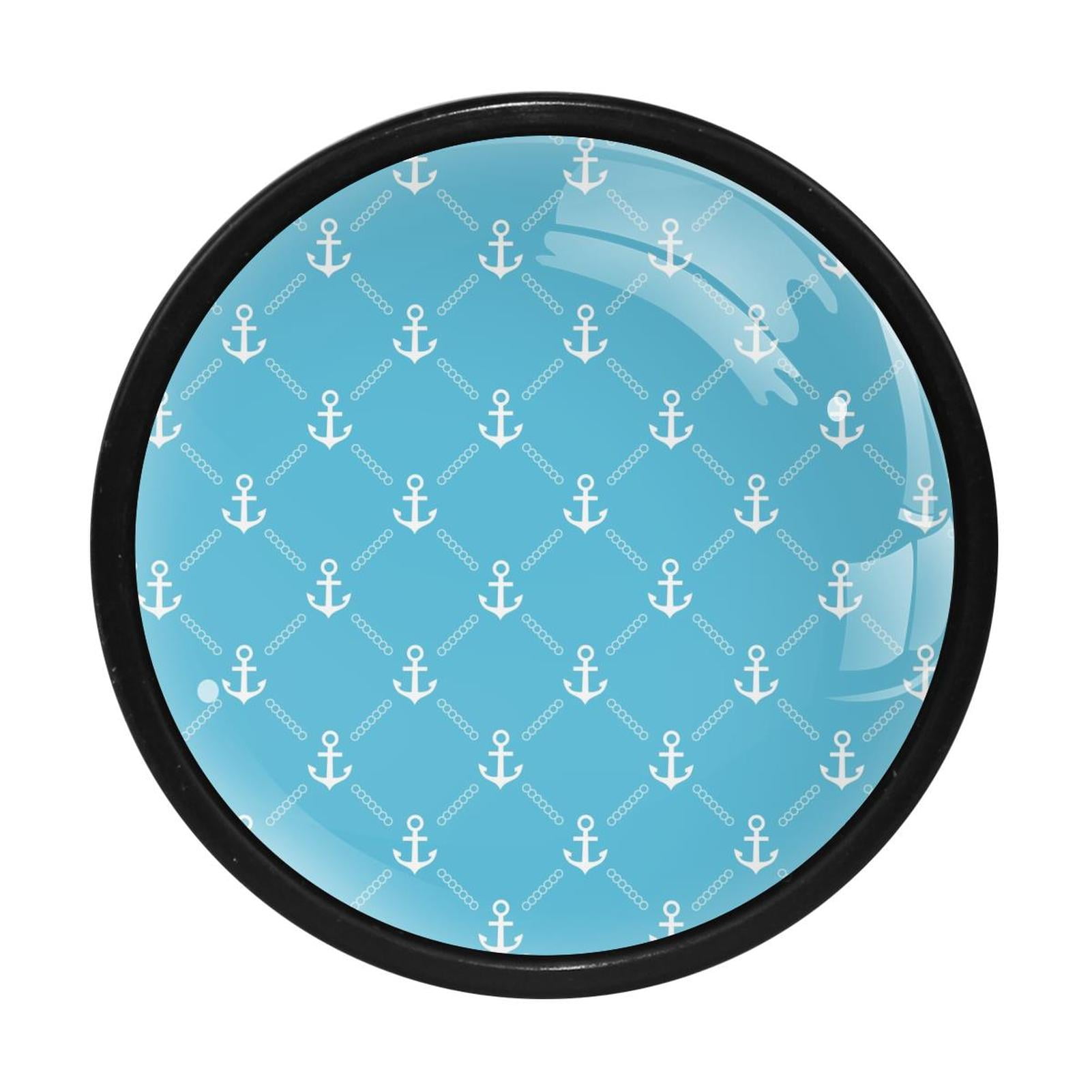 4 Pcs Anchor Knobs for Kitchen Cabinet Cupboard Dresser Bookcase Drawer ...