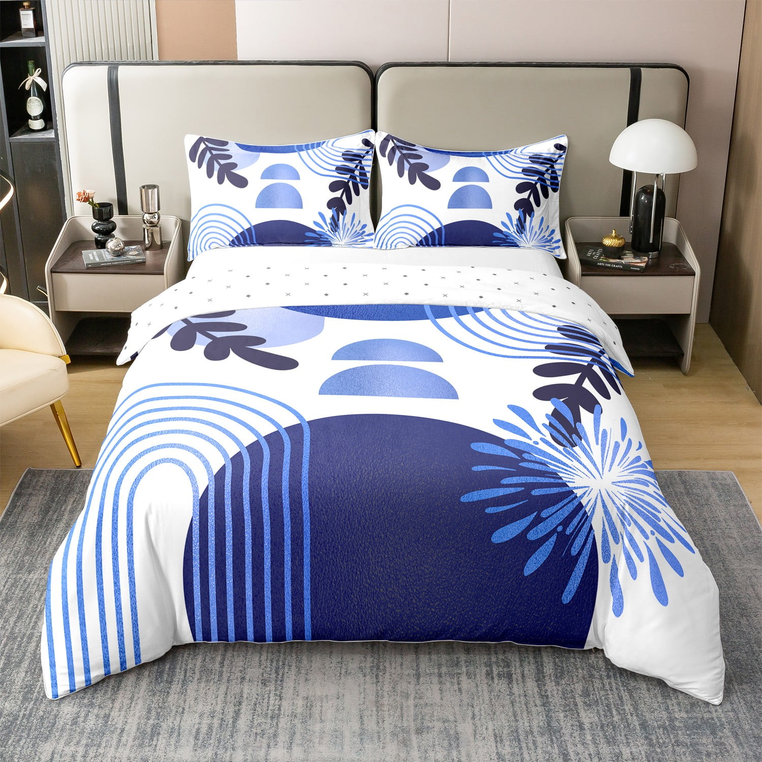 Click here for Yst Semicircle 100 Cotton Duvet Cover Queen Size... prices