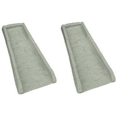 "NuCast Solid Precast Concrete Splash Block 3""x11""x30"" - Rain and ...