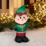 Airblown Inflatable Elf 4ft tall by Gemmy Industries - Walmart.com