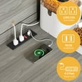 DWVO Hidden Cat Litter Box Cabinet, Gray Wooden Enclosure with Shelves ...