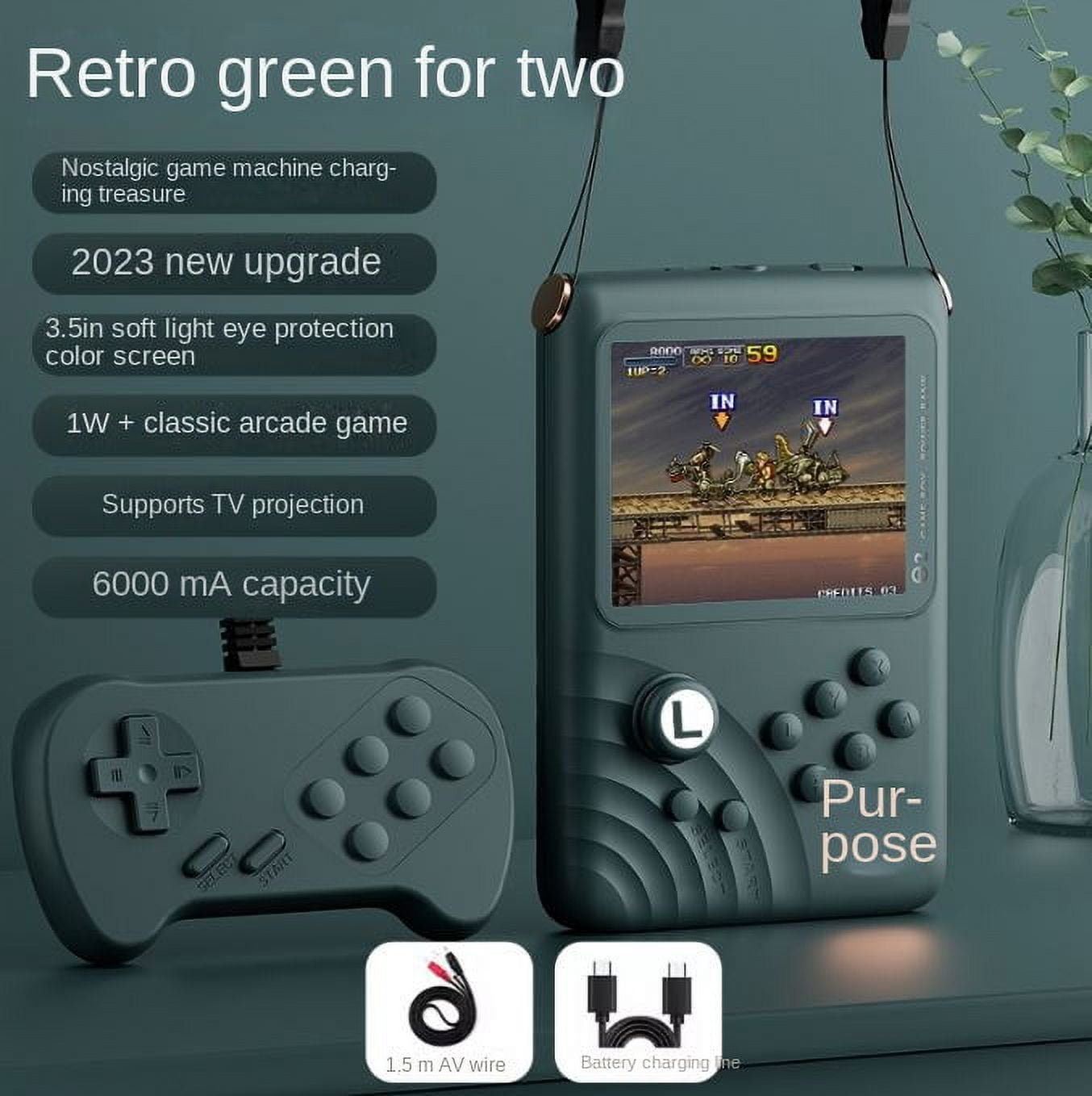 Consola de juegos recargable MSDFD E2 arcade 16 bit 10000 juegos ...