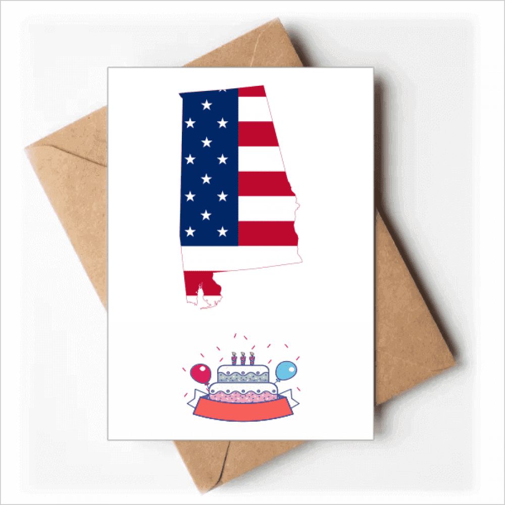 Alabama Happy Birthday Greeting Cards Envelopes Blank - Walmart.com
