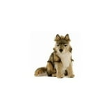 Hansa Seated Wolf Cub Plush Toy - Walmart.com