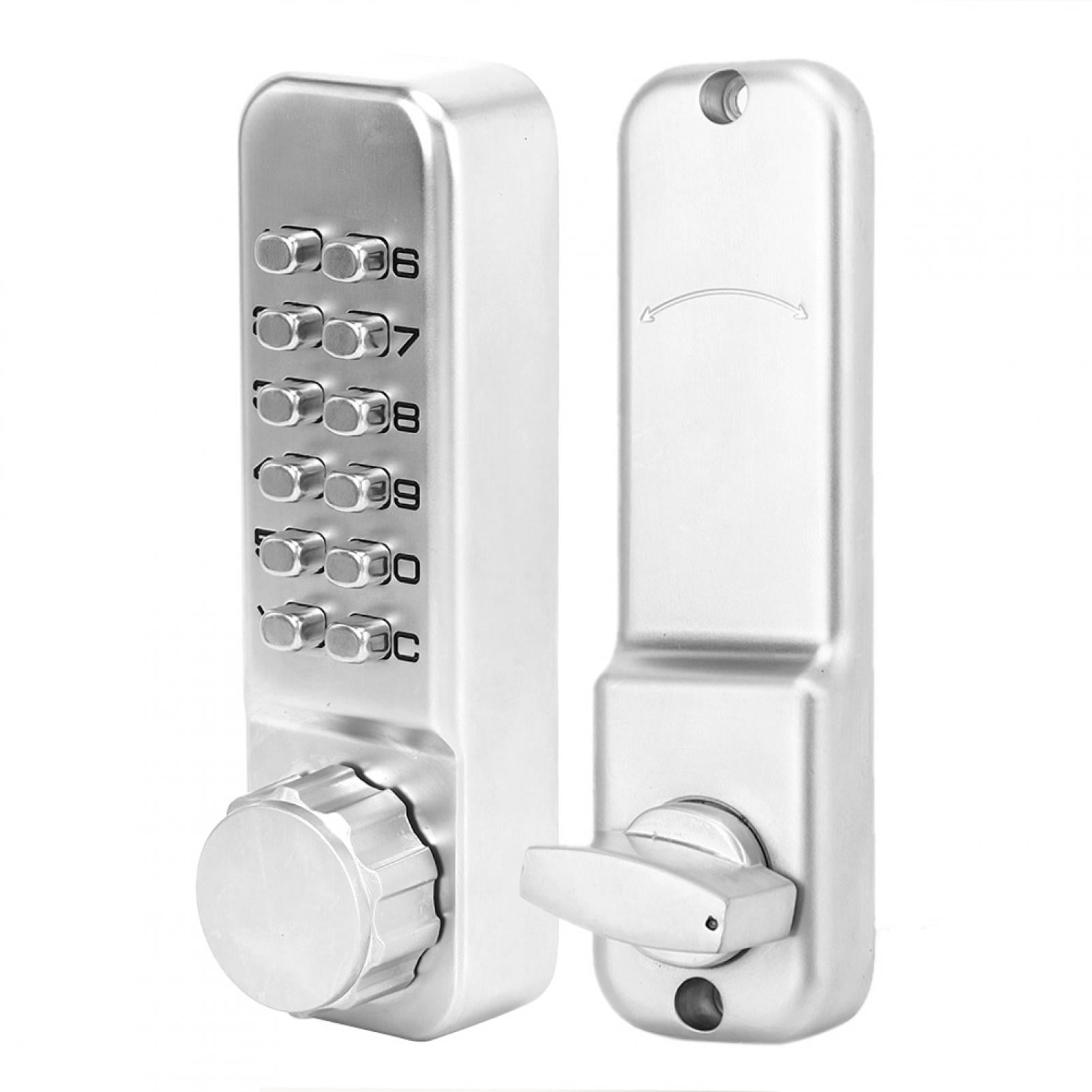 Hilitand EECOO Silver Keyboard Mechanical Door Lock,Keyless Mechanical ...