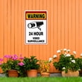 24 Hour Video Surveillance Sign, No Trespassing Aluminum Warning Sign ...