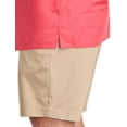 Easy-Care Solid Sport Shirt Tomato Puree 3XL - Walmart.com