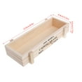 Outdoor Wooden Rectangle Herb Container - Trough Box Plant Bed Wood ...