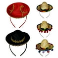 Meidiya Sombrero Hats Mini Mexican Party Hat with Headband for Kids ...