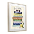 Stupell Industries Buon Viaggio Travel Books Birch Framed Print Under ...