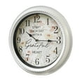 Mainstays Sentiments 12" Analog Wall Clock Quartz Movement Battery ...