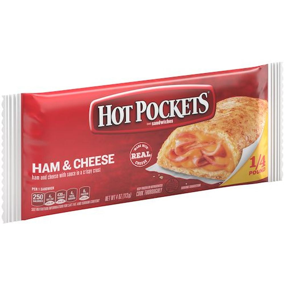 Hot Pockets Ham and Cheese, 4 Ounce -- 30 per case - Walmart.com