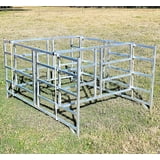 Collapsible Sheep & Goat Aluminum Round Hay Bale Feeder for 4X4, 4X5 ...