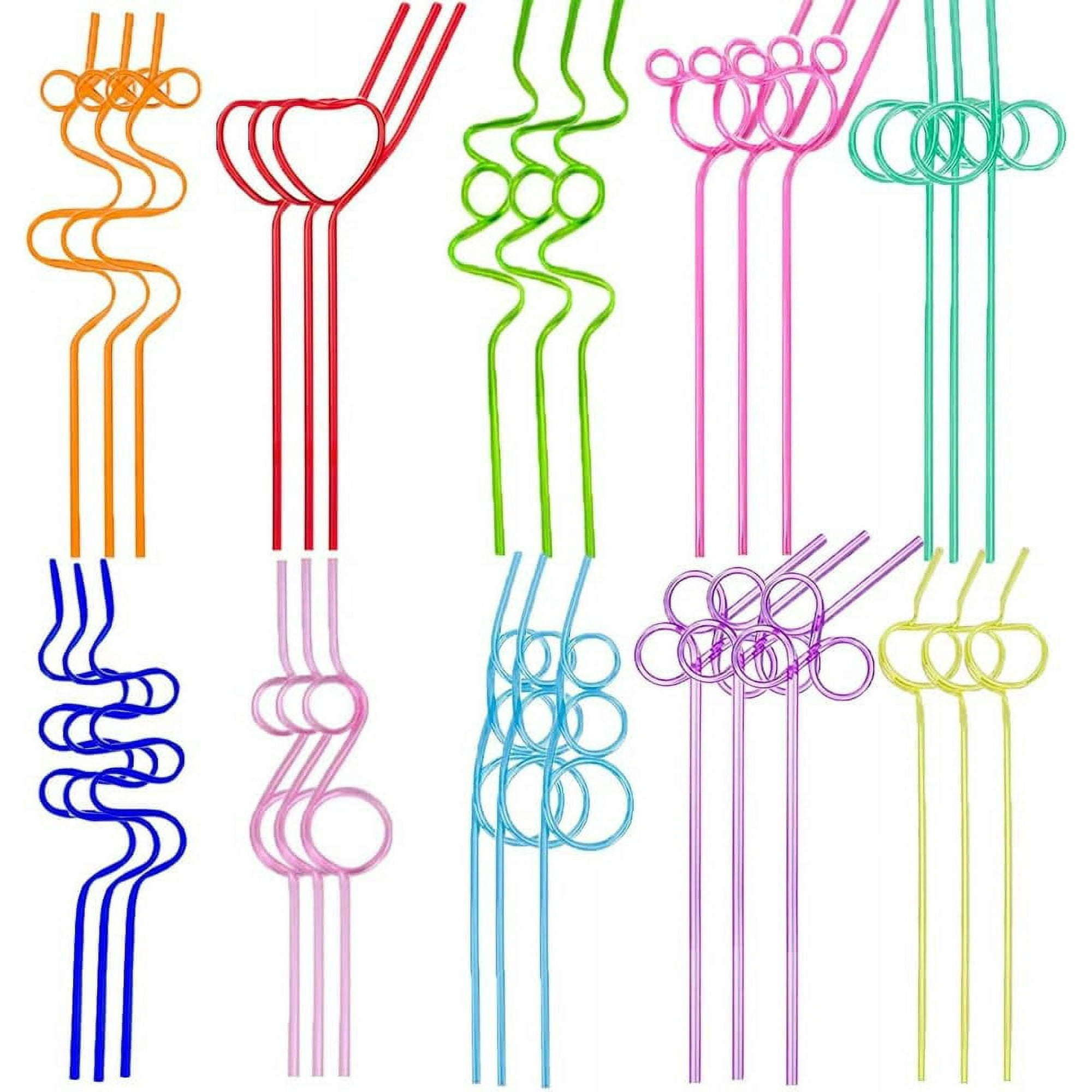 Click here for Oruyrop Crazy Silly Reusable Straws Plastic Drinki... prices