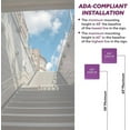 ADA CENTRAL SIGNS - 6" X6" Exit Stair Up Sign - ADA Compliant Tactile ...