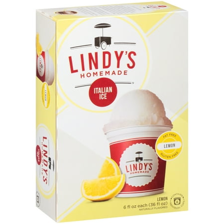 Lindy's Homemade™ Lemon Italian Ice 6-6 fl. oz. Cups - Walmart.com