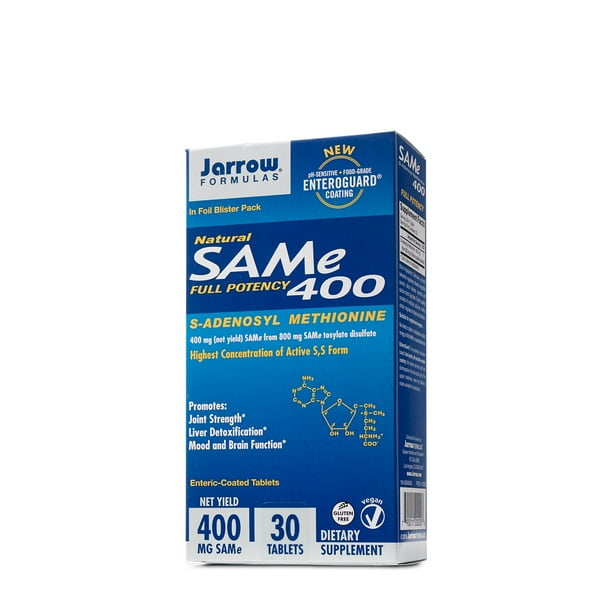 Suplemento Jarrow Formulas Sam-E 400 mg 30 comprimidos | Bodega Aurrera ...