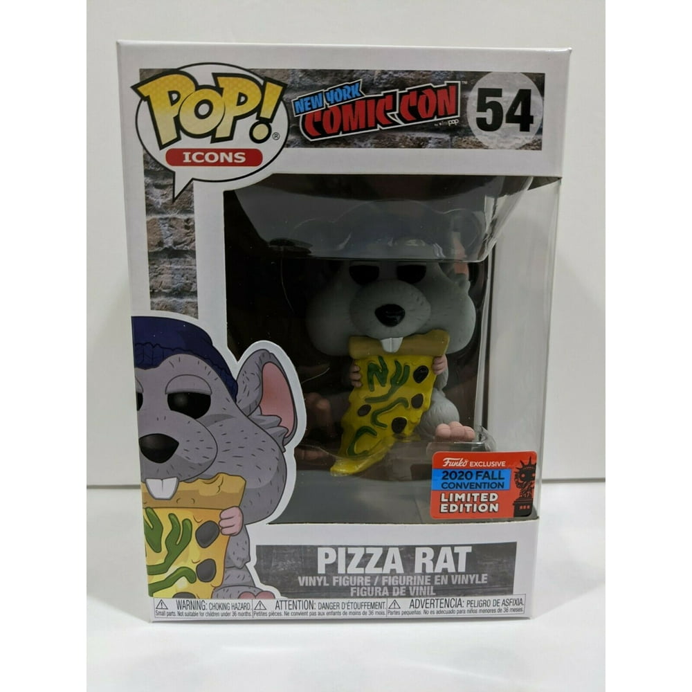 Funko POP! Icons Pizza Rat Blue Hat #54 2020 Fall Convention Excluisve ...