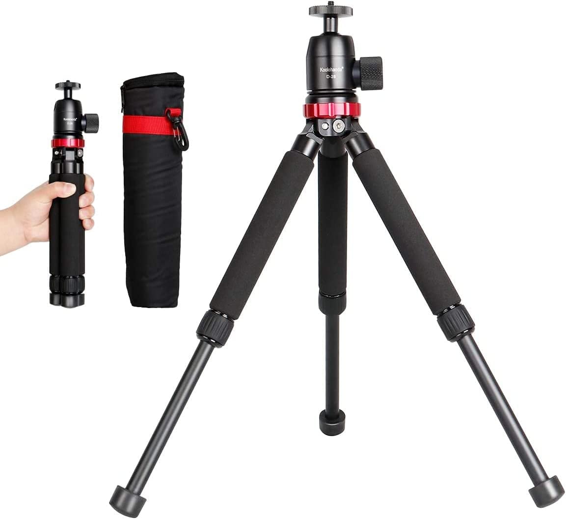 Koolehaoda Metal Mini Tripod Travel Tabletop Tripod Max Height 38cm ...