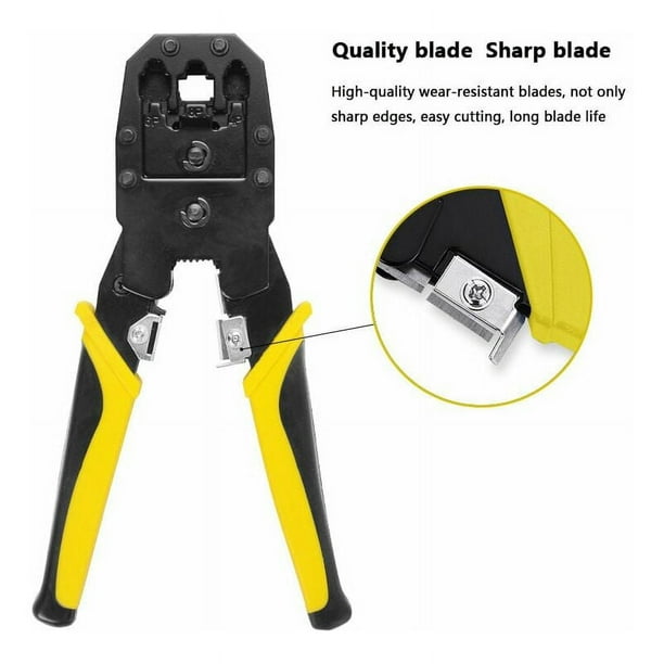 Network Cable Tester, Network Tool Set, RJ45/11/12 Wire Crimper Network ...