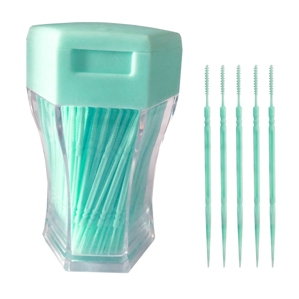 200 PCS Toothpick Brush Double-ended Toothpicks Cleaning Tool Oral Care ...