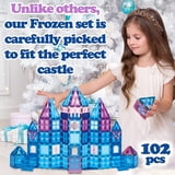 Little Pi Toys Princess Castle Magnetic Building Blocks Playset - 102 ...