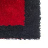 8x10ft Thick Pile Living Room Rug, Dark Red Light Red, Large Geometric ...