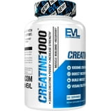 Evlution Nutrition Creatine Monohydrate Pills 120ct, 1000mg Muscle ...