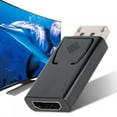 2024 DP Male to HDMI Female Adapter Converter for PC Laptop HDTV Black ...