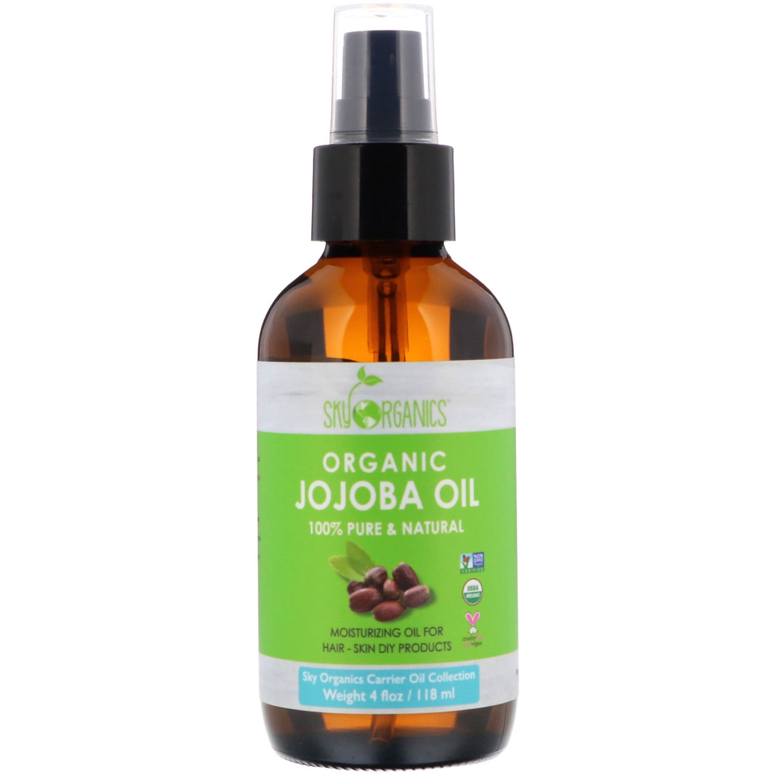 Sky Organics Pure And Natural Organic Jojoba Oil 4 Fl Oz