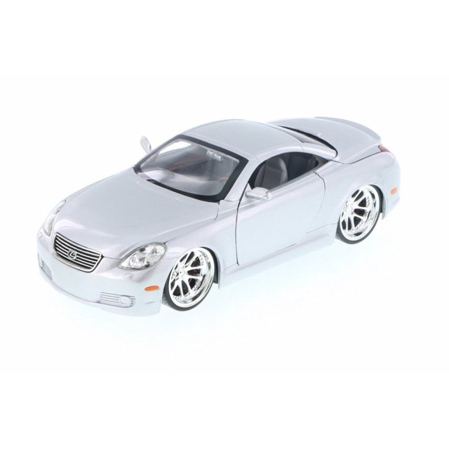 Lexus SC430, Silver - Jada 50989C - 1/24 Scale Diecast Model Toy Car ...