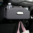 Car Seat Back Organizer, Leather Hanging Storage Box with Tissue Case ...