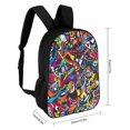 Colorful Chaotic Abstract Art Backpack Backpack Student Backpack ...
