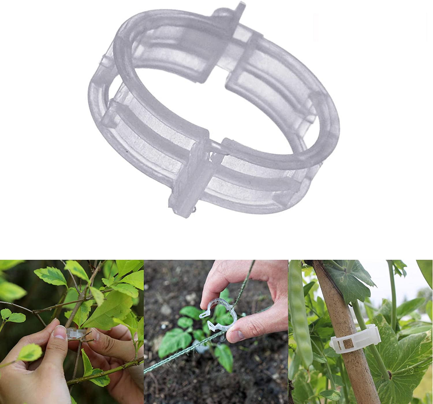 300 Pcs Tomato Trellis Clips, Garden Vegetable Vine Clips, Plant ...