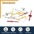 RRFDWQ-50Pcs 3/16"x3/8" Countersunk Head Blind Rivets, Zinc-Plated ...