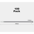 100 Pack White Plastic Cable Ties 100mm x 2.5mm Small Premium Nylon Zip ...
