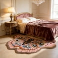 Butterfly Moth Shaped Area Rug, Irregular Butterfly Moth Shaped Area ...