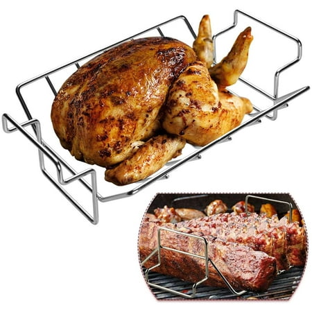 Kamado Joe BBQ Rib Racks for Smoking, Turkey Roasting Rack - 2 in 1 ...