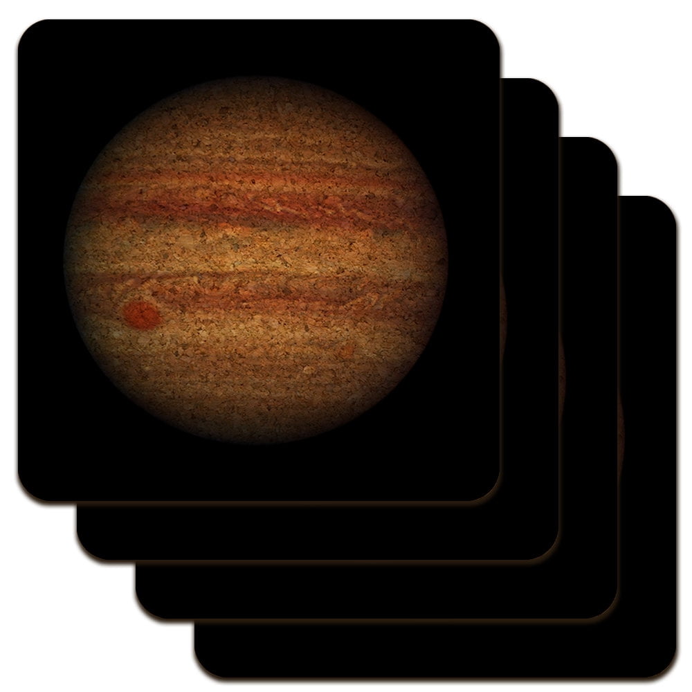 Planet Jupiter Solar System Low Profile Novelty Cork Coaster Set ...