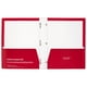 Five Star 2-Pocket Folder with Prong Fasteners, Red (34557) - Walmart.com