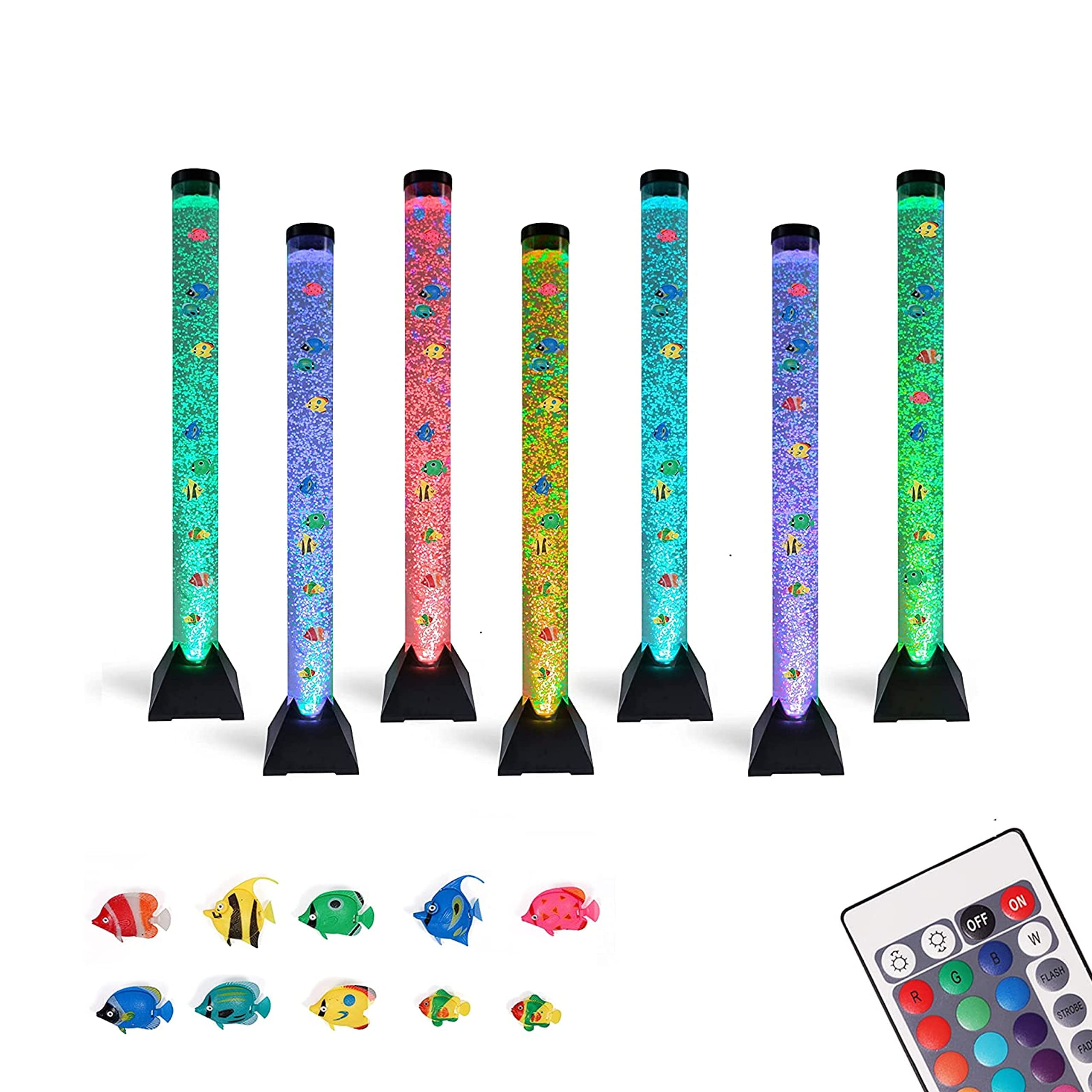 Bubble Tube Lamp - Artificial Fish Tank With Moving Fish - Autism ...