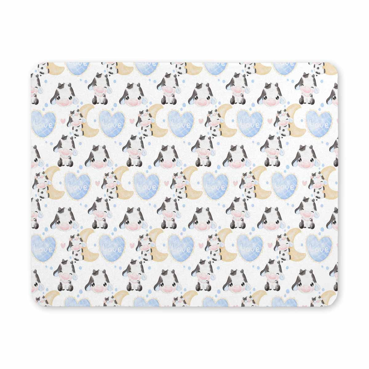 Cute Cow Mouse Pad Square Mouse Mat Rubber Base Mousepad for Laptop ...