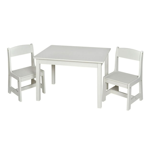 Gift Mark Kids Rectangle Table with 2 Chairs Set, Multiple Colors ...