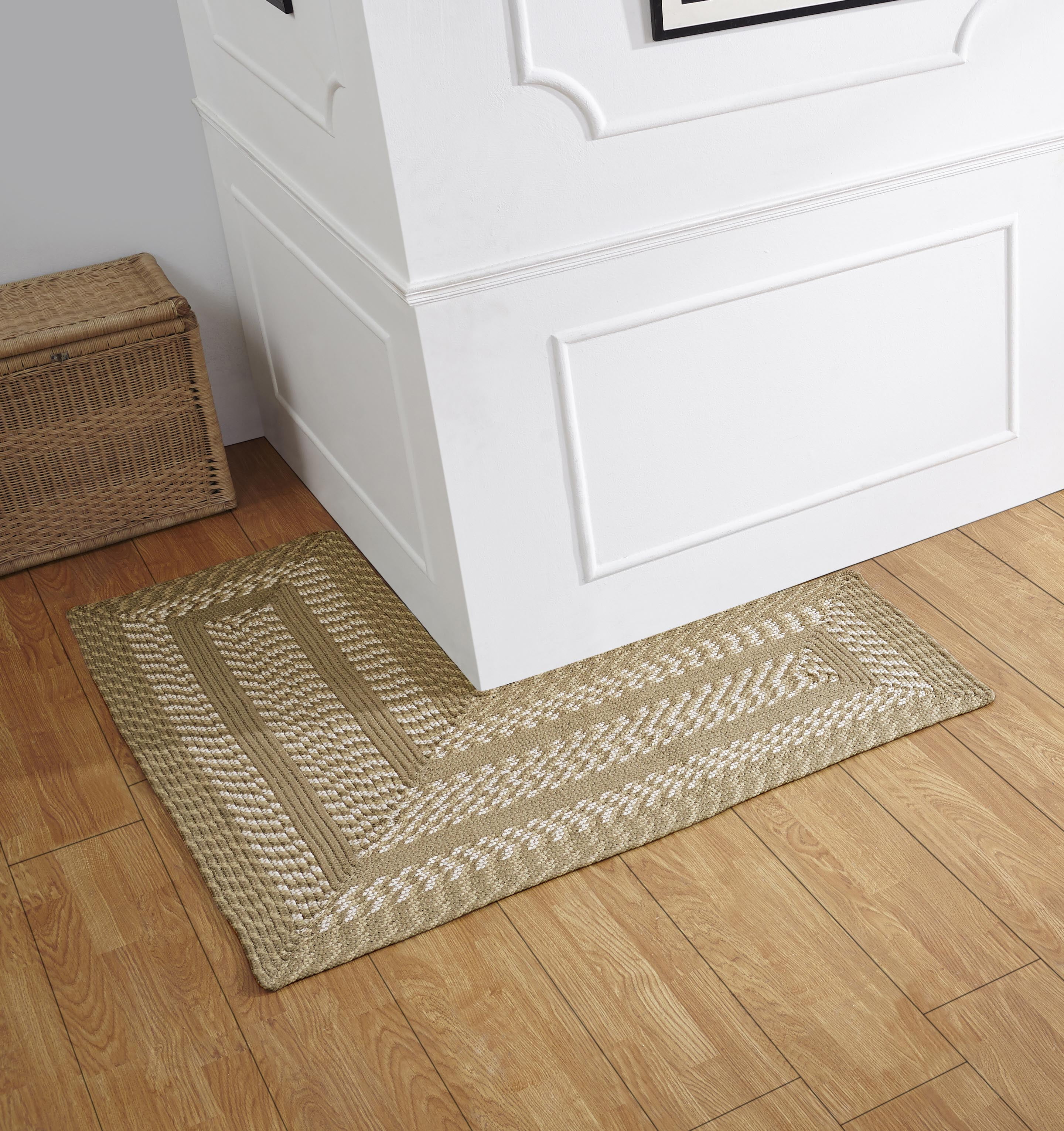 Better Trends Newport Braid Reversible Indoor Utility Rug, 100% ...