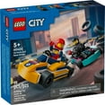 LEGO City Go-Karts and Race Drivers Toy Playset, 2 Driver Minifigures ...