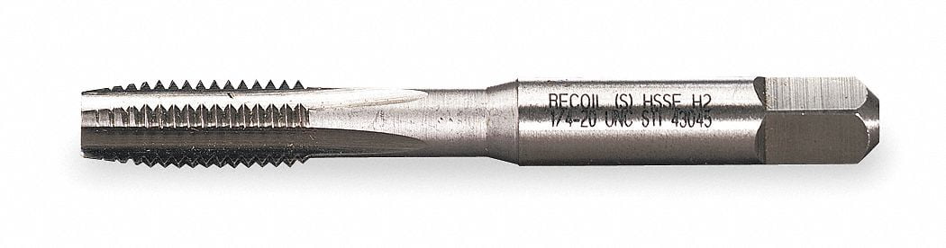 Recoil Tap,Straight Flute,M12-1.75,Plug 45125 - Walmart.com