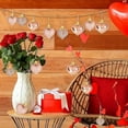 36 Pcs Valentine's Day Heart-shaped Decorative, Mini Hanging Xmas Tree ...