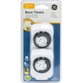 GE 24-Hour Basic Indoor Plug-In Mechanical Timers, 2-pack, 15417 ...