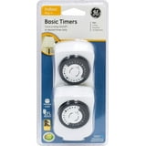 GE 24-Hour Basic Indoor Plug-In Mechanical Timers, 2-pack, 15417 - Walmart.com